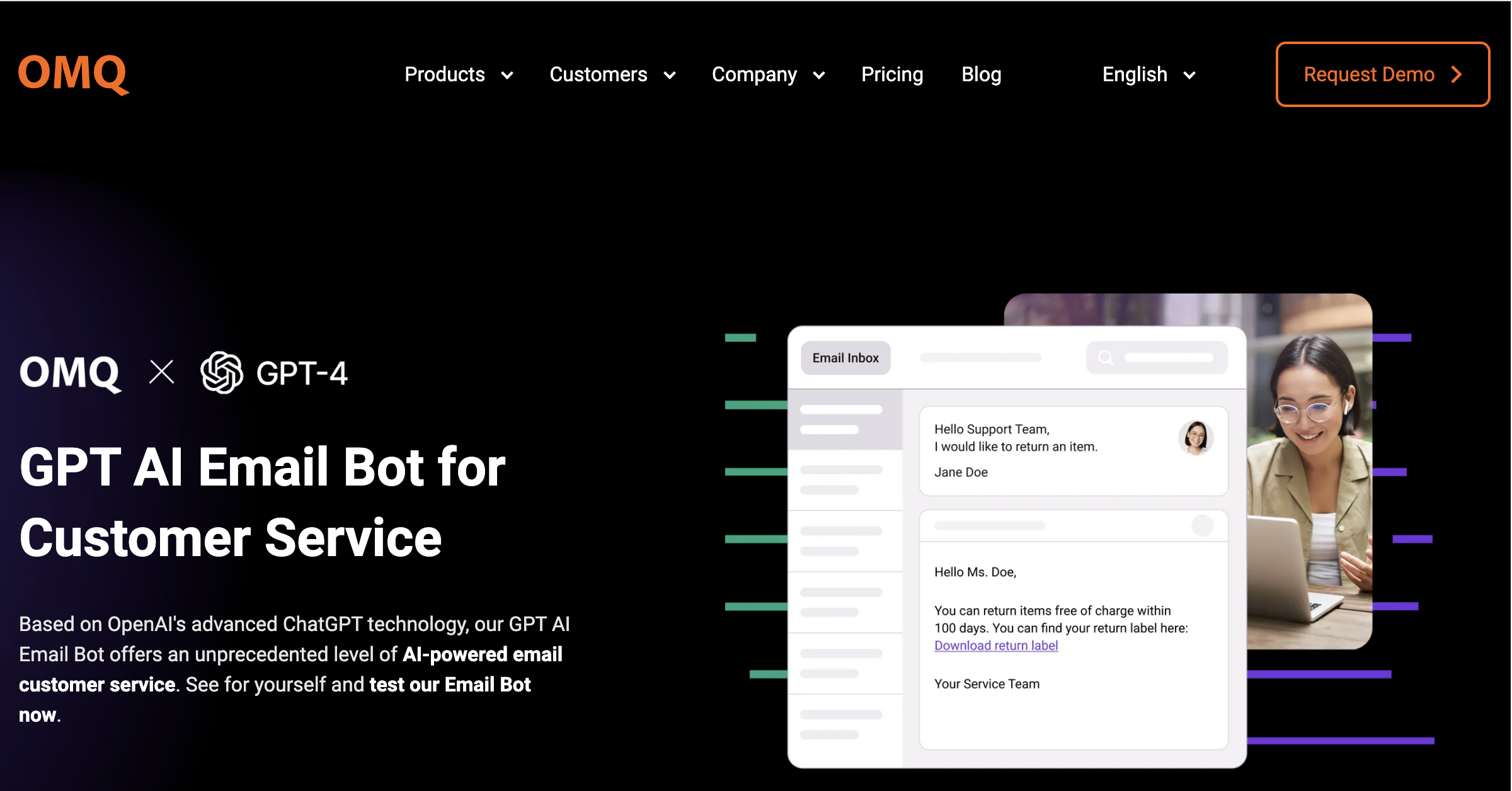 The smart GPT email bot assistant for your company